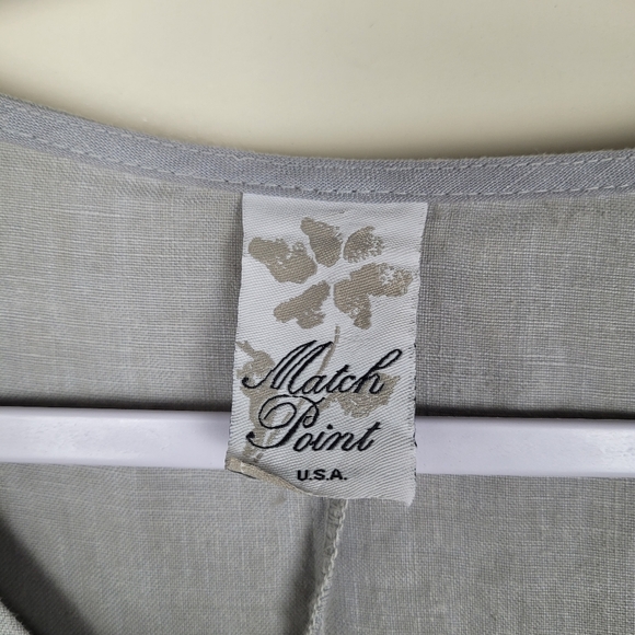 Match point | Dresses | Match Point 0 Linen Dress Gray Asymmetrical ...